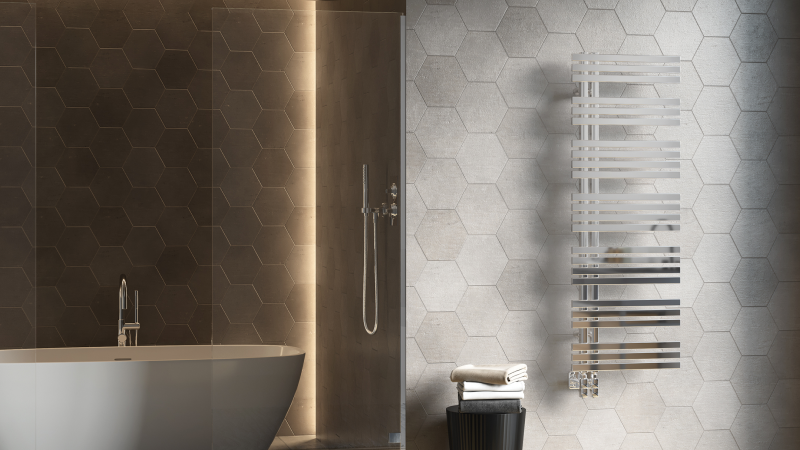 Bathroom towel radiator sizes: dimensions and output guide